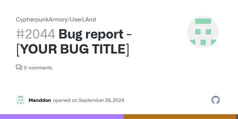 Bug Report [your Bug Title] · Issue 2044 · Cypherpunkarmory Userland · Github