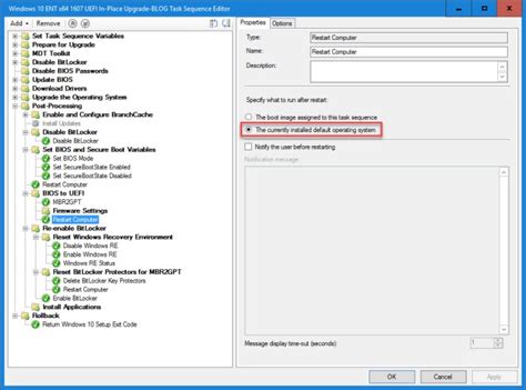 Windows 10 Bios To Uefi In Place Upgrade Task Sequence Using Mbr2gpt Mikes Tech Blog