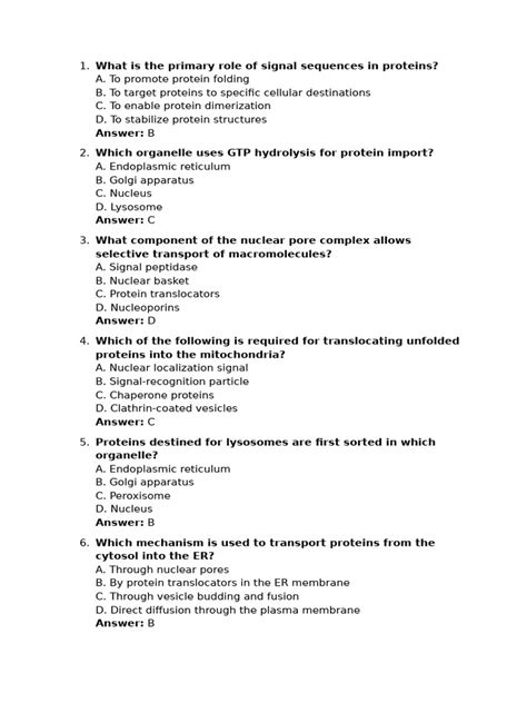 Intracellular Transport Pdf Protein Targeting Endoplasmic Reticulum