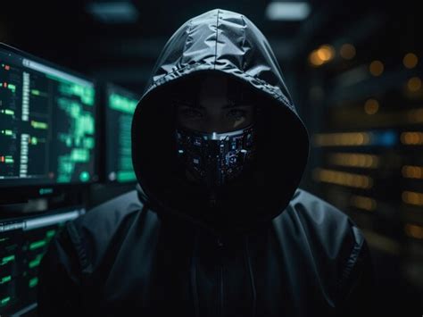 premium ai image cybersecurity alert dark hacker hacks network 0