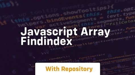 javascript array findindex youtube