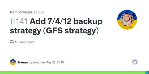 Add 7 4 12 Backup Strategy GFS Strategy Issue 141 Framps RaspiBackup GitHub
