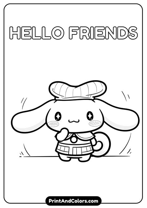 Free Cinnamoroll Coloring Pages Cute Printable Designs