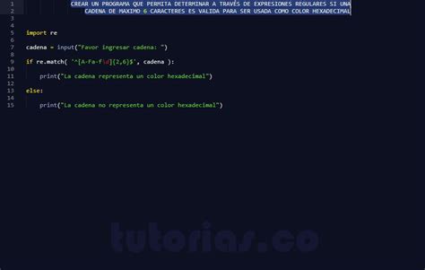 Funciones Python Expresion Regular Color Hexadecimal Tutorias Co