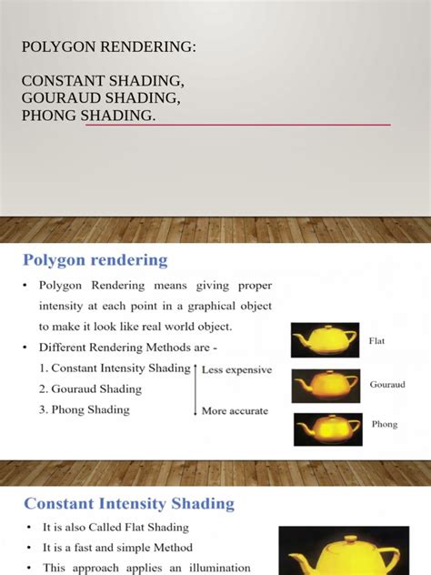 Polygon Rendering Ppt Pdf