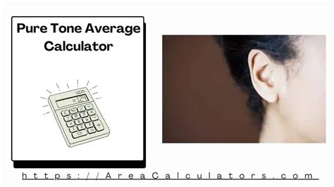 Pure Tone Average Calculator Area Calculators