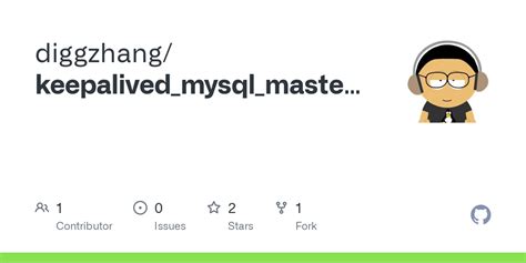 Github Diggzhangkeepalivedmysqlmasterslave