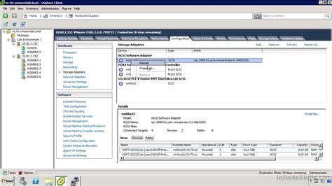 Vmware Esxi And Vsphere 5 1 Admininstration Training Configuring Iscsi Youtube