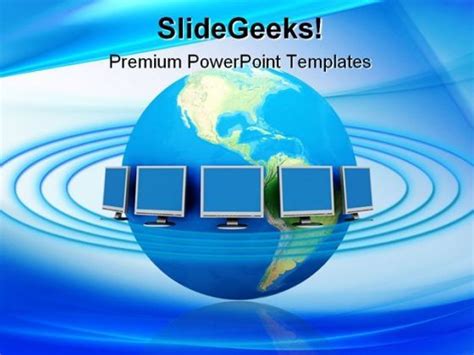 Global Network Concept Communication Powerpoint Themes And Powerpoint