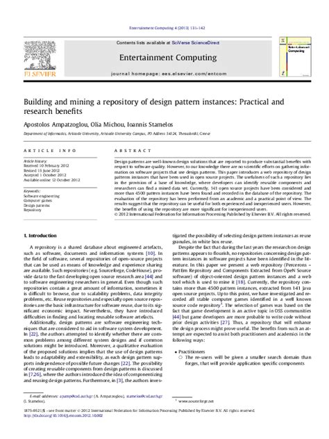 pdf building and mining a repository of design pattern instances