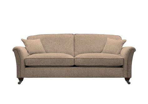 Buy Parker Knoll Devonshire Grand Classic Back Fabric Sofa Brown Online