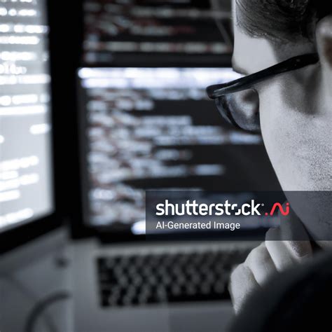 Close Photo Computer Science Student Coding AI Generated Image Shutterstock