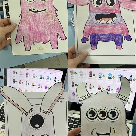 Monster Self Portrait Craft Classdojo