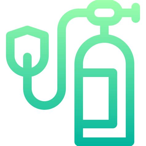 Oxygen Therapy Basic Gradient Lineal Color Icon
