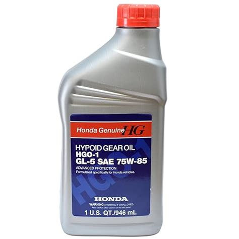 Honda 08200 9014 Hypoid Gear Oil Hgo 1 Gl 5 Sae 75w 85 1