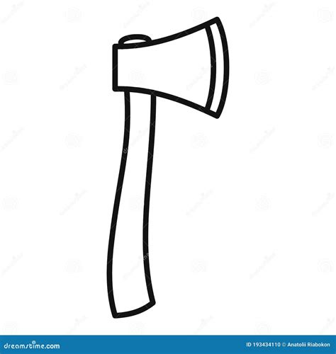Outline Axe Stock Illustrations 12467 Outline Axe Stock