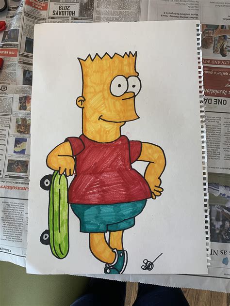 Bart Sketch By Me R Sketches