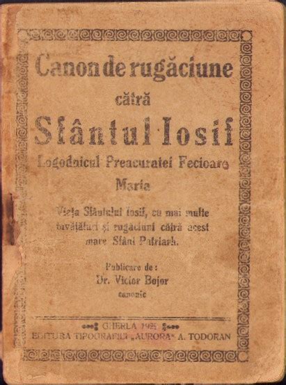 Canon De Rugăciune Cătră Sfântul Iosif Logodnicul Preacuratei Fecioare Maria Viața Sfântului