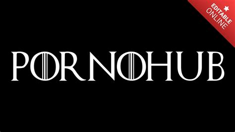 Pornohub Game Of Thrones Font Text Effect Generator