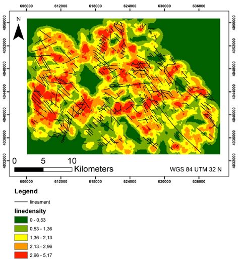 Lineaments Density Map Download Scientific Diagram