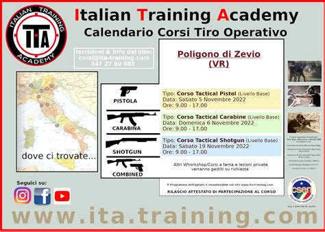 Corso Tactical Shotgun Basic Poligono Di Zevio Vr Italian