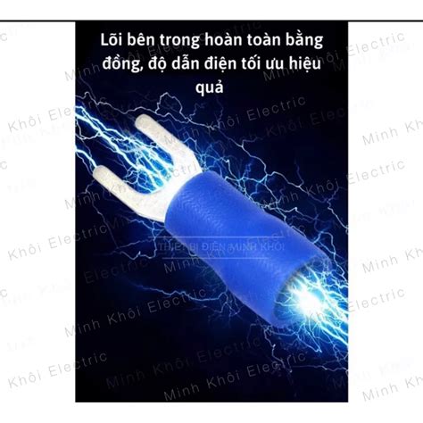 Cos Y Bọc Nhựa Túi 100c Đầu Cos Chữ Y Đầu Cốt Dây Điện Đầu Cos Chữ U Cos Chẻ Cốt Chỉa Cốt Càng
