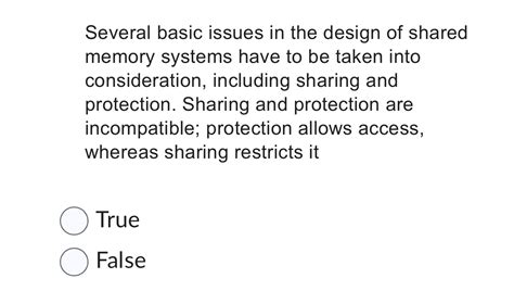 solved several basic issues in the design of shared memory systems