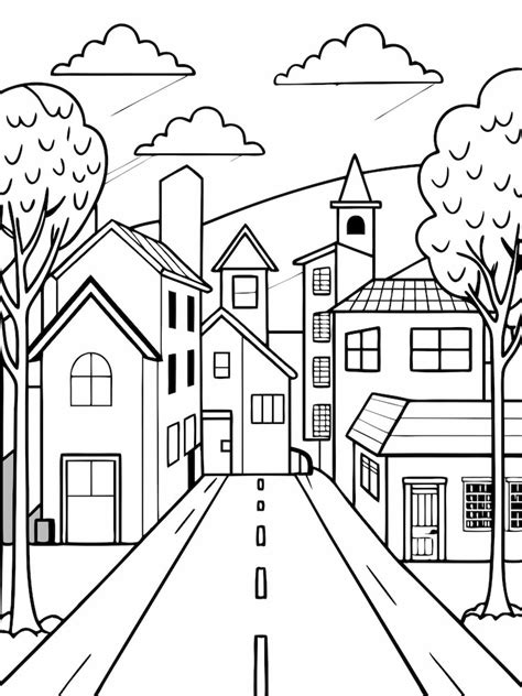 3 페이지 색칠 마을 도안 벡터 Freepik에서 무료 고품질 벡터를 다운로드하세요 Freepik