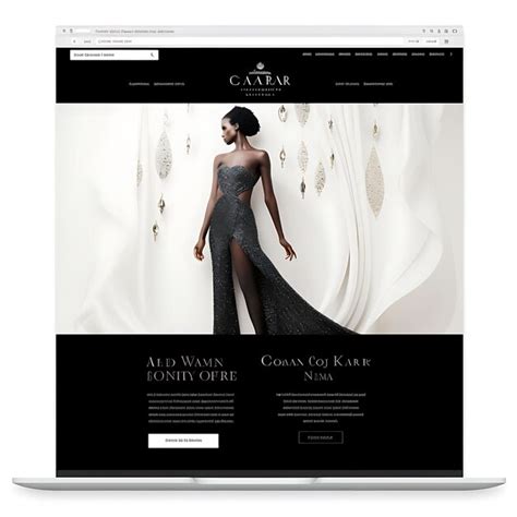 Premium AI Image Luxurious Web Layout With Custom Designs For Different Site Areas To Showcase
