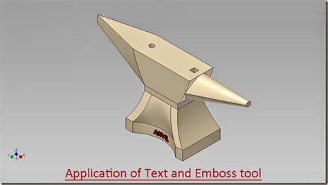 3d Solid Modelling Videos Application Of ‘text Tool And ‘emboss Tool