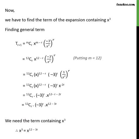 Example Sum Of Coefficients Of First Three Terms Examples