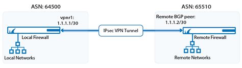 How To Configure Bgp Over An Ikev1 Ipsec Vpn To A Third Party Vpn