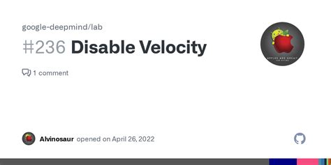 Disable Velocity Issue Google Deepmind Lab GitHub