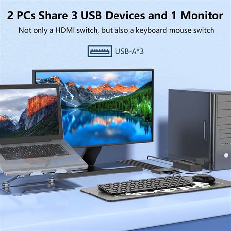 Port K Hz Or K Hz HDMI USB KVM Switch With Cable Remote And PC USB Cable KCEVE KC