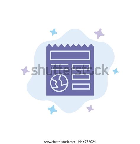 Basic Document Globe Ui Blue Icon Stock Vector Royalty Free 1446782024 Shutterstock