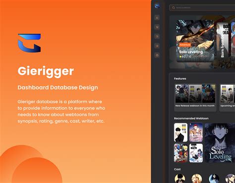 Ui Ux Database Webtoon Design Behance Behance