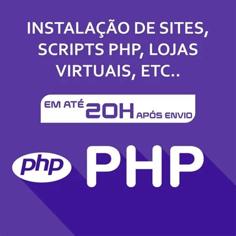 Instalação De Sites Lojas Virtuais Servidores E Script Php Mercadolivre