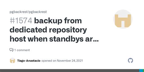 Backup From Dedicated Repository Host When Standbys Are Not Reachable Issue Pgbackrest