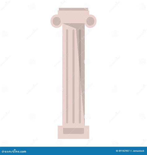 Pilaster Column Decoration Image Stock Illustration Illustration Of
