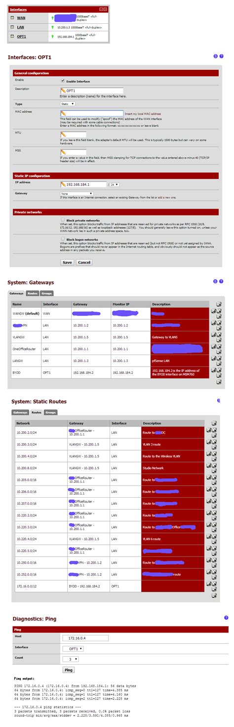 Pfsense Routing Between Subnets Behind Opt1 And Lan Server Fault
