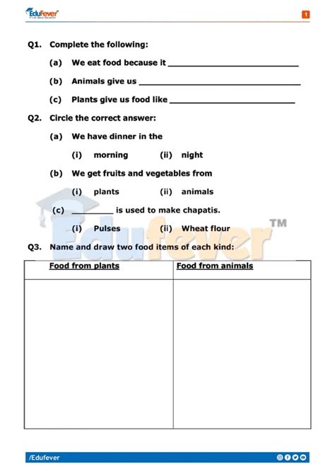 [Updated] CBSE Class 2 EVS Practice Worksheet 2024-25 Session in PDF