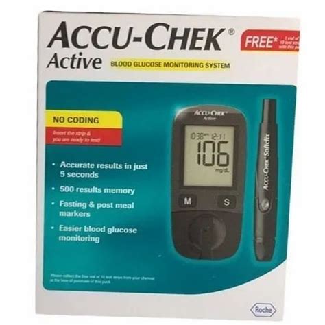 1 50 Mmol L Accu Chek Active For Hospital 7 Days At ₹ 1400 Box In Dewas