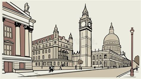 City Dome Building Classic Architecture And Urban Landmark Vector Design Generative Ai Stock