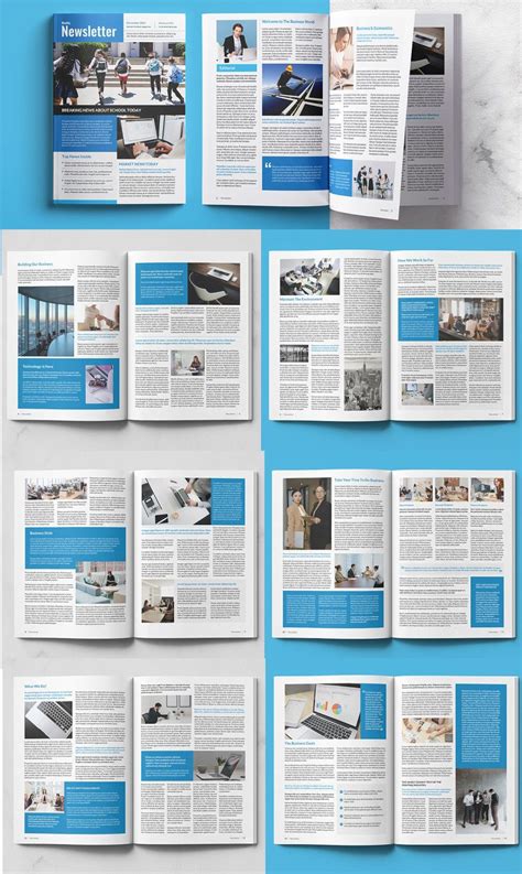 Newsletter Template V07 A Brochure Template By Retrographix