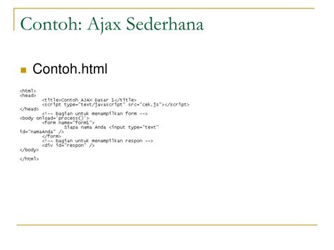 Ppt Ajax Tutorial Powerpoint Presentation Free Download Id3935575