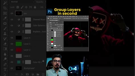 photoshop tutorial how to group layers in adobe photoshop web