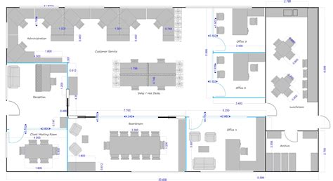 Office Furniture Layout Plan How To Create A Black And White Office