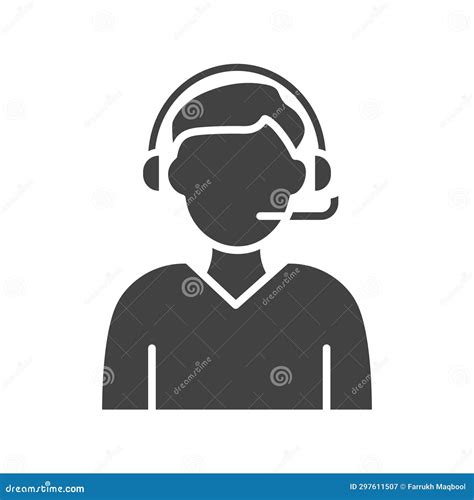 Support Agent Icon Vector Image Stock Illustration Illustration Of Vector Icon 297611507