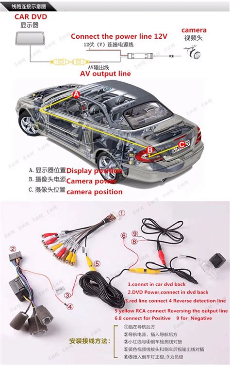 Камера заднего вида с динамической траекторией для Nissan 350Z 370Z ...