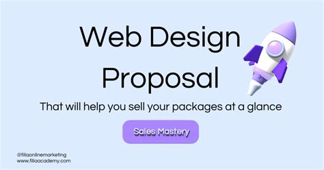 Web Design Proposals Filia Academy